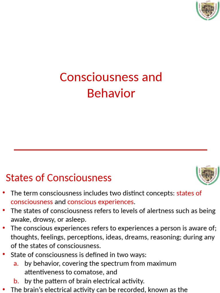 Understanding Consciousness and EEG Patterns | PDF | Sleep ...