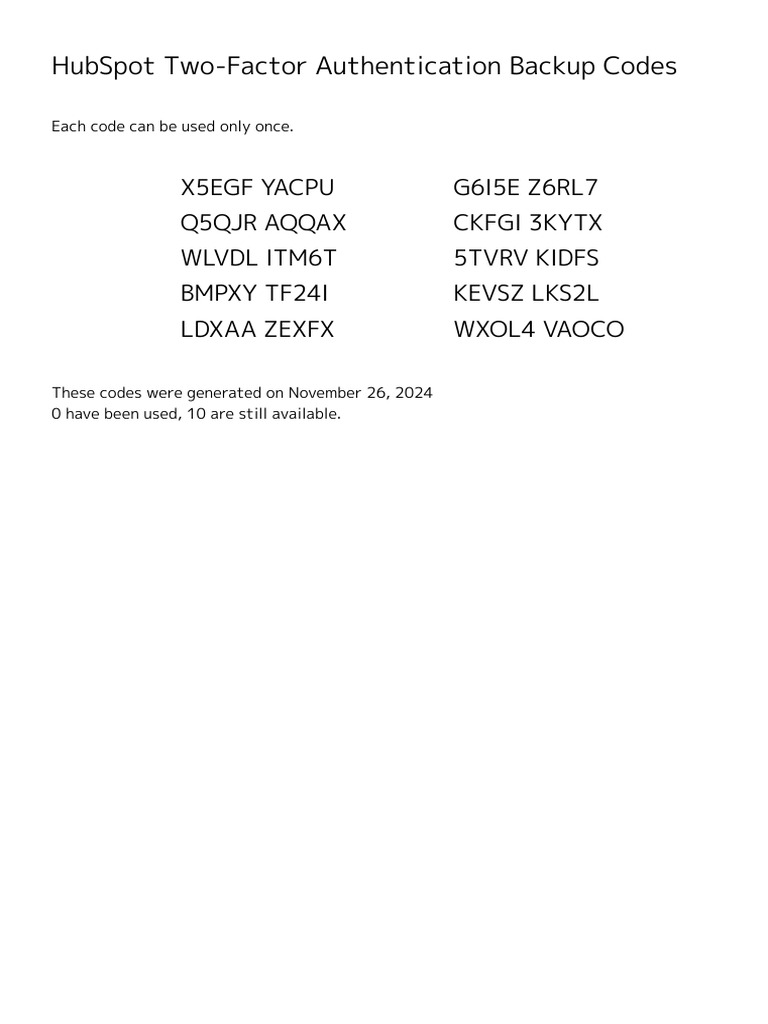 Hub Spot 2 Factor | PDF