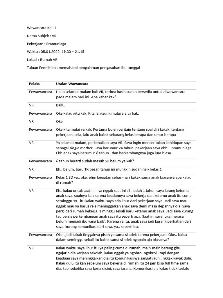 Soal Latihan Verbatim-Coding-Analisis Data | PDF