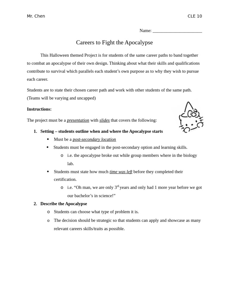 Halloween Careers Project | PDF | Psychology