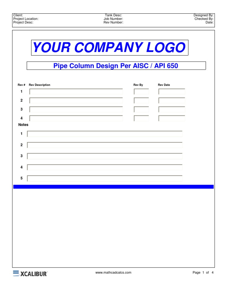 API 650 Pipe Column Design | PDF | Buckling | Chemical Engineering