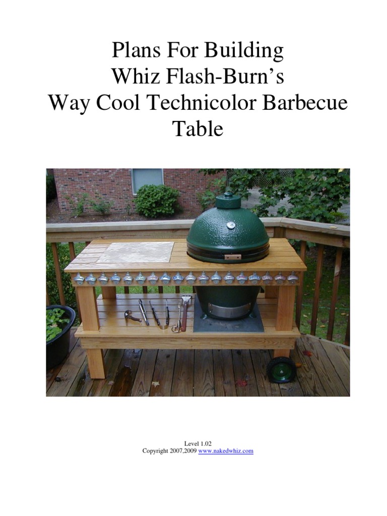 Plans For Building Whiz Flash-Burn's Way Cool Technicolor Barbecue ...