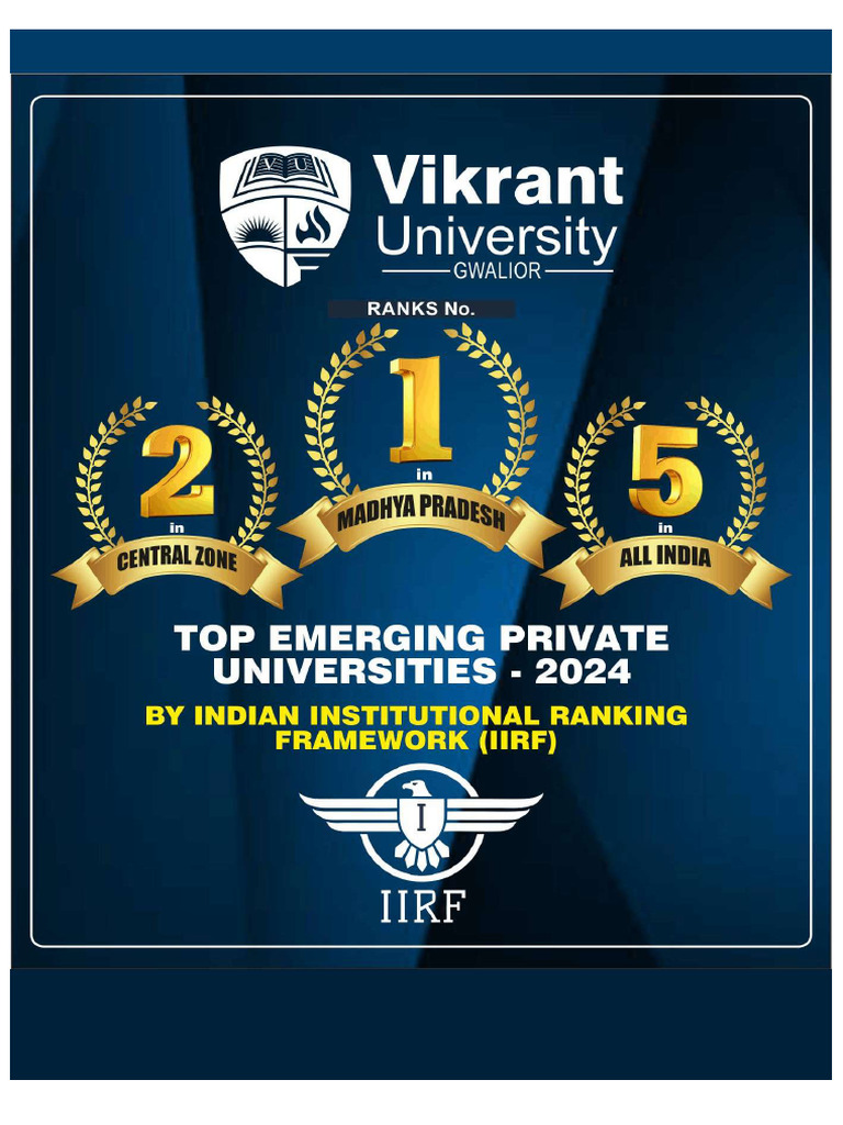Top Indian Universities 2024 Rankings | PDF | Higher Education ...