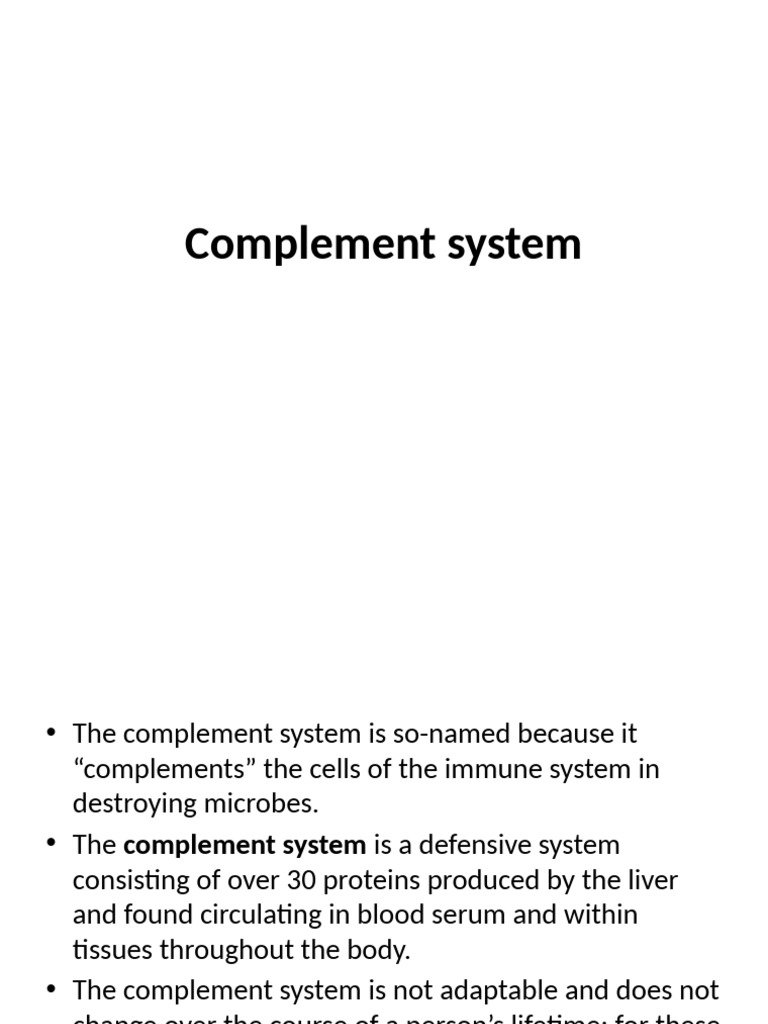 Cells of Complement System | PDF | Complement System | Immunology