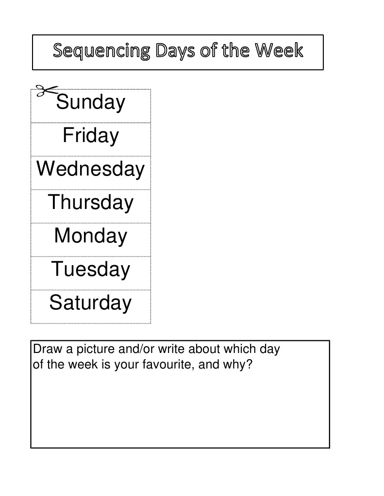 Sequencing Days of The Week | PDF
