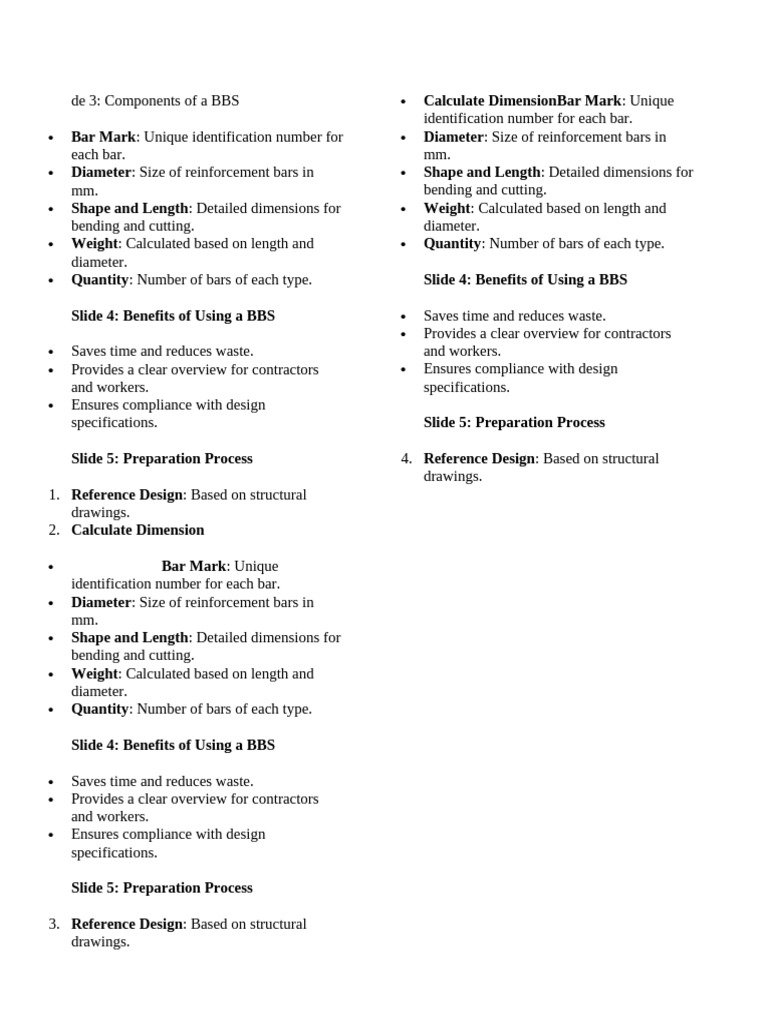 BBS Components and Benefits Explained | PDF