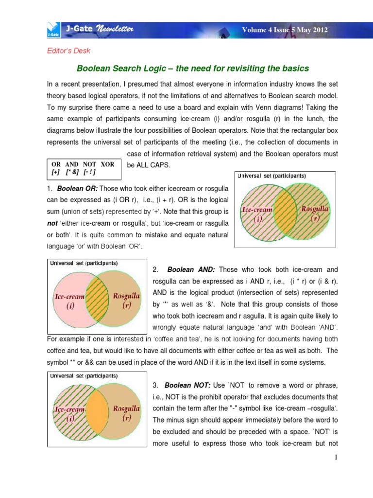 Boolean Search Logic | PDF | Boolean Algebra | Teaching Mathematics