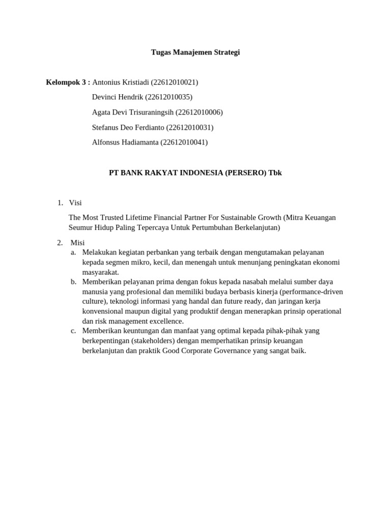 Tugas MNJ Strategi Kel 3 | PDF