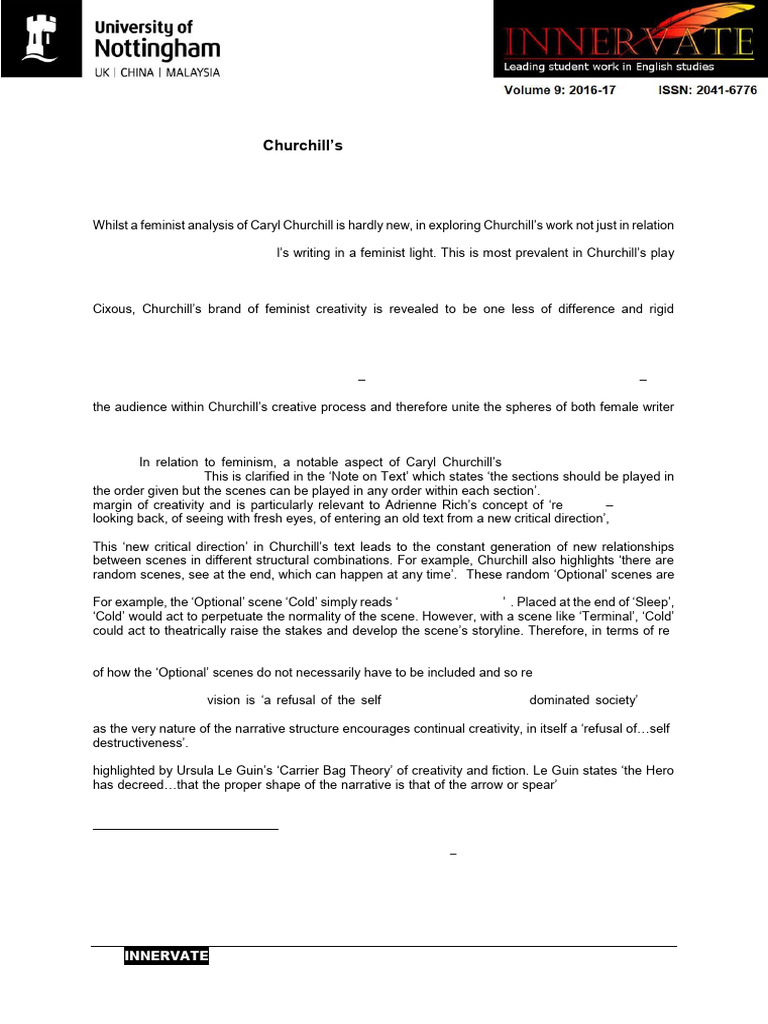 Feminist Reading of Love and Informaiton | PDF | Feminism | Gender Studies