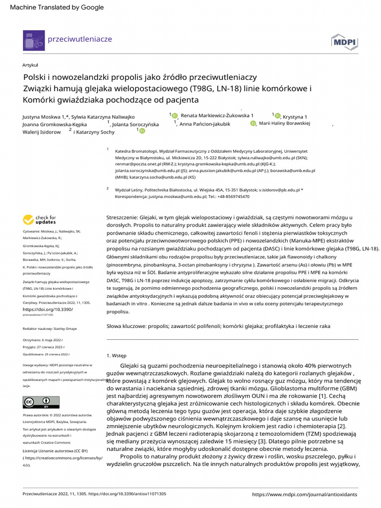 Glejak I Propolis | PDF