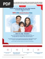 HDFC Life Smart Protect Plan Brochure | PDF | Insurance | Present Value
