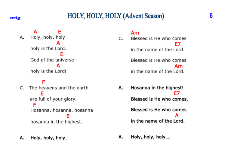 Holy Worship Lyrics and Themes | PDF