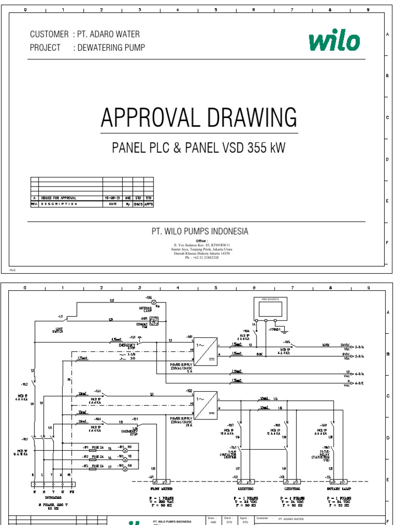 Panel PLC & Panel VSD 355 KW | PDF | Electrical Engineering | Computer ...