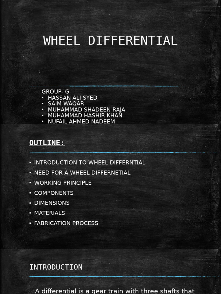 Wheel Differential | PDF
