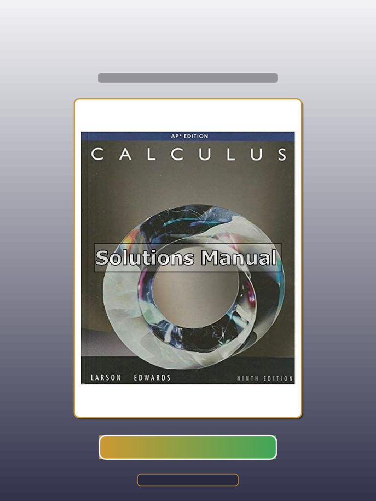 Get PDF of Calculus AP Edition 9th Edition Larson | PDF | Multiple ...