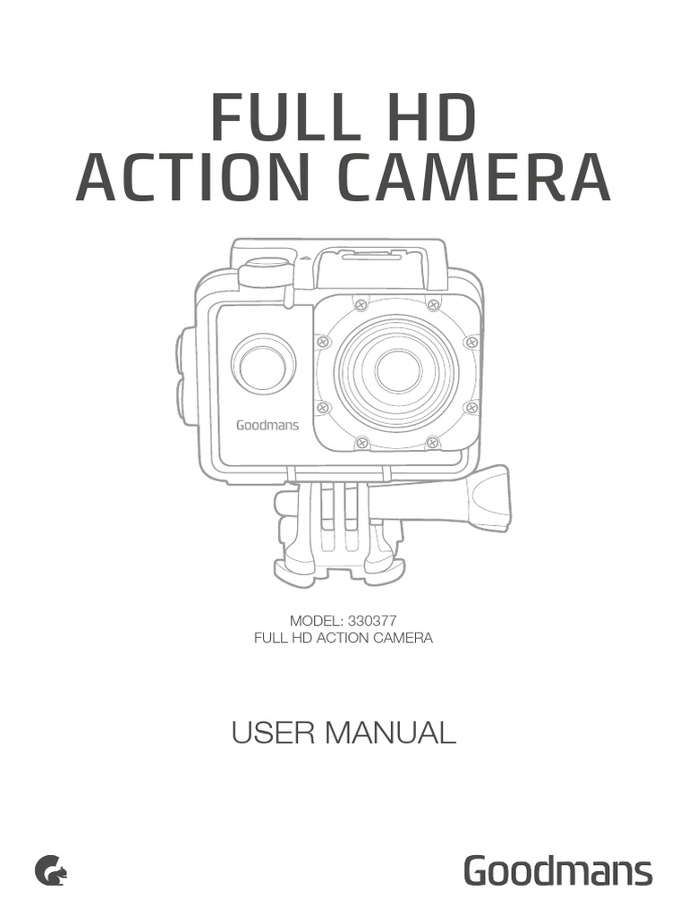 Goodmans Action Camera User Manual | PDF | Camera | Shutter (Photography)