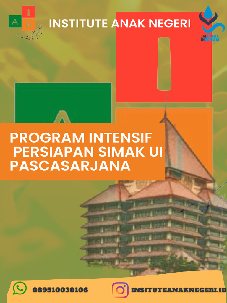Modul Bimbel Program Intensif Persiapan SIMAK UI Pascasarjana | PDF