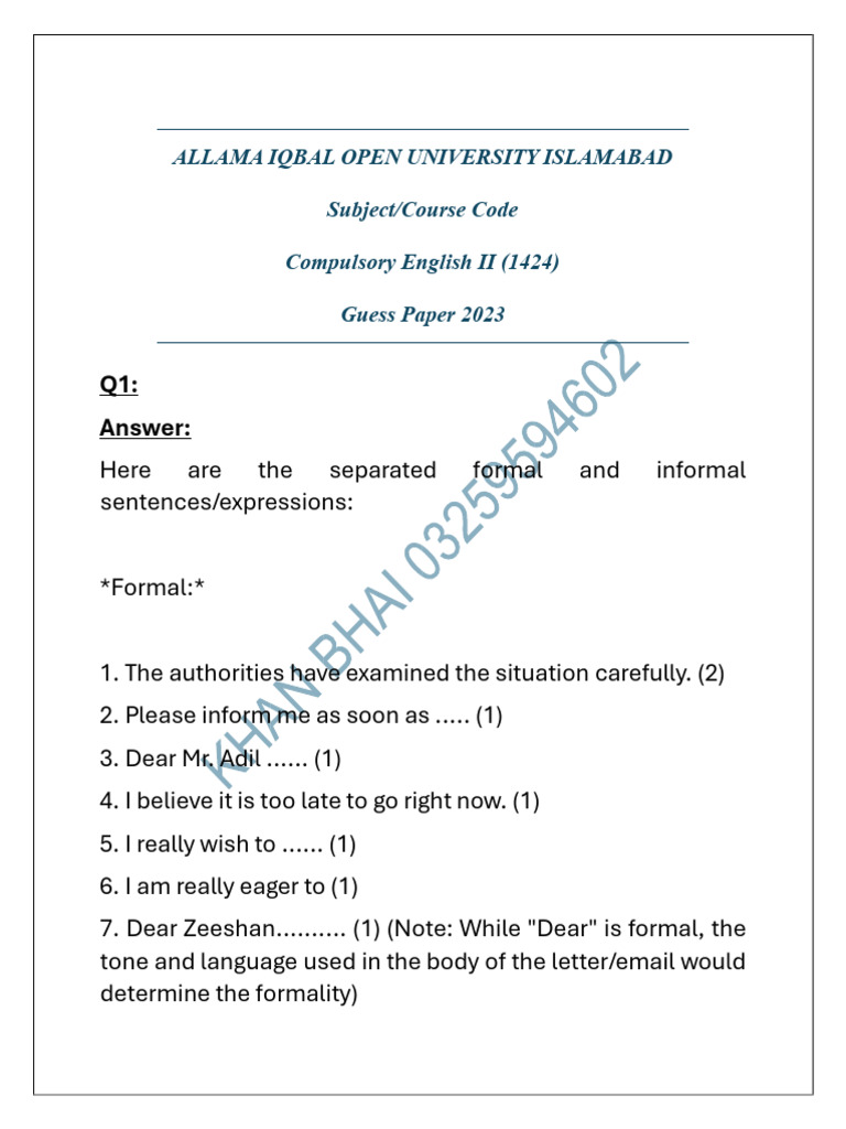Compulsory English II (1424) Autumn 2023 | PDF | Punishments ...