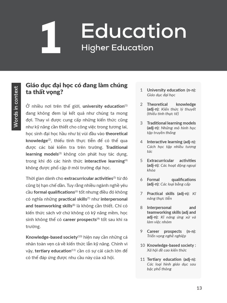 TASK 2-Book 1 - Topic 1 EDUCATION | PDF