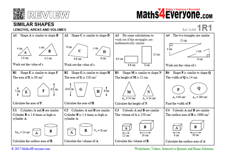 Similar Shapes Questions | PDF