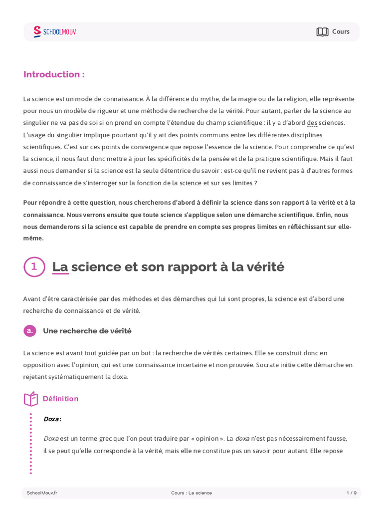 Comprendre la science et sa méthode | PDF | Science | Vérité