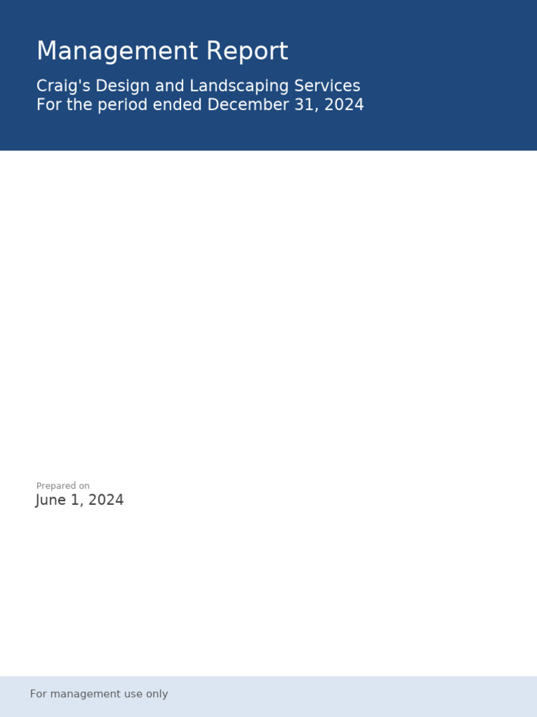 Craig's Design and Landscaping Services - Company Overview 1 | PDF ...