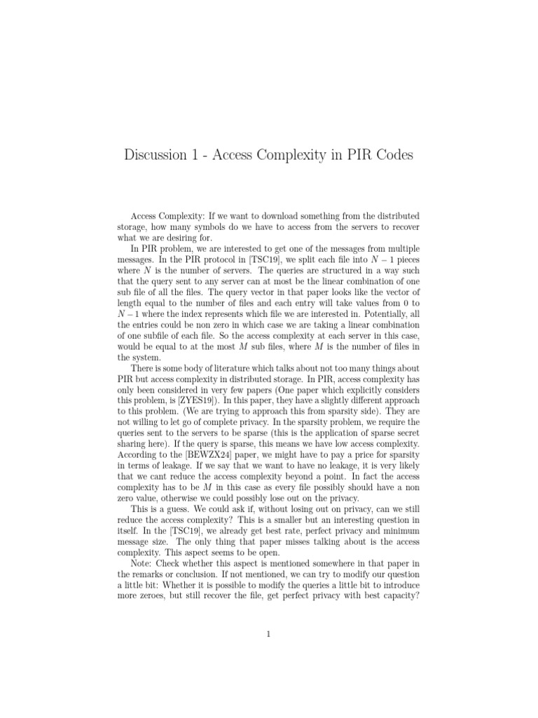 Private Information Retrieval | PDF | Applied Mathematics