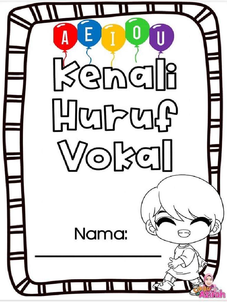 Lembaran Kerja Kenal Huruf Vokal | PDF