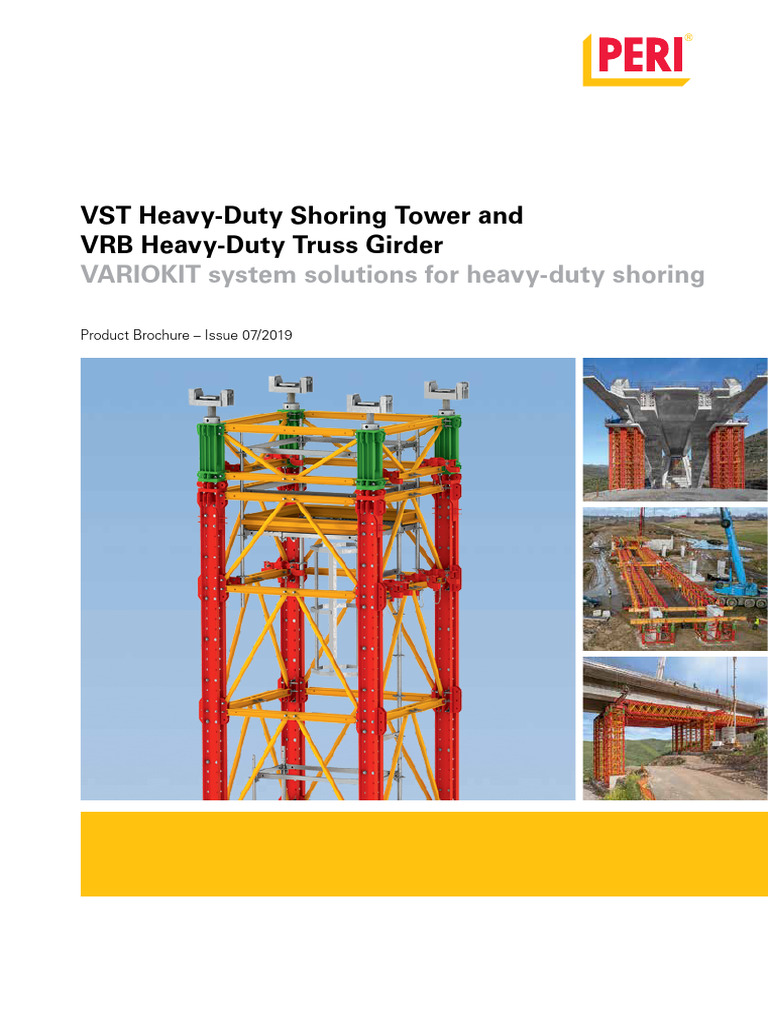 Peri Brochure Variokit VST Heavy Duty Shoring Tower VRB Heavy Duty Truss Girder v2019 07 | PDF ...