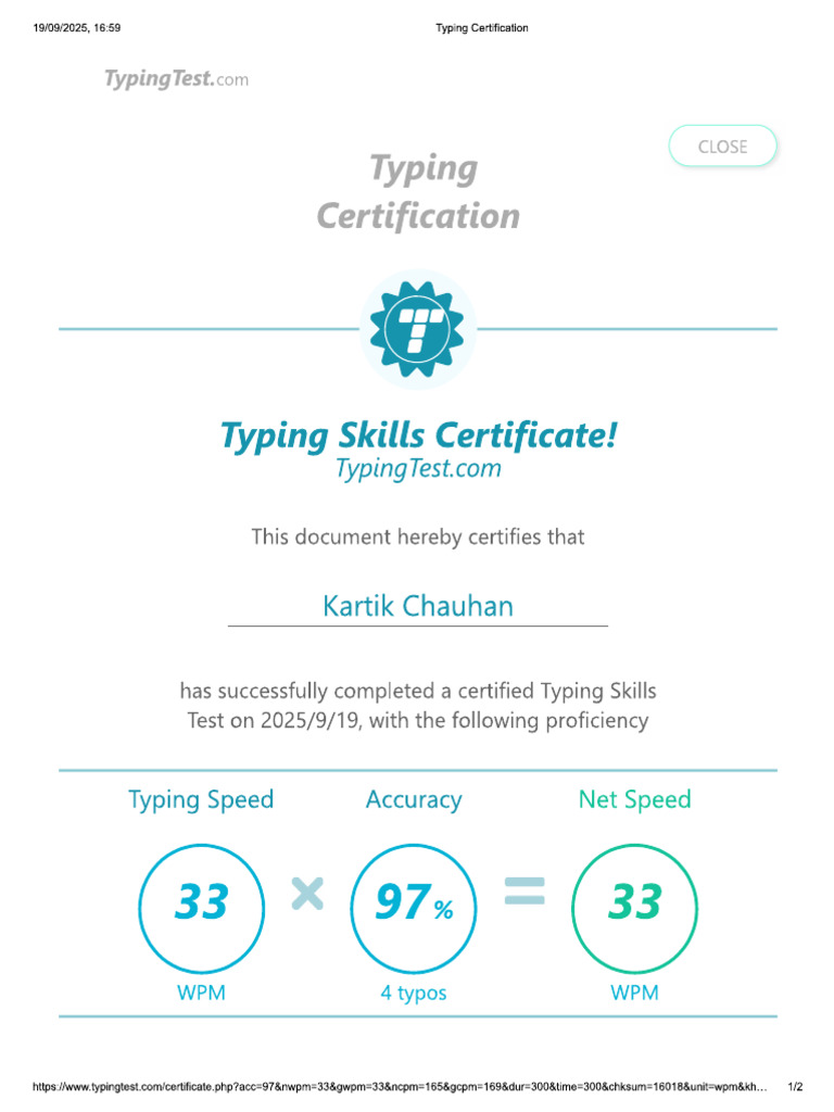 Typing Test | PDF