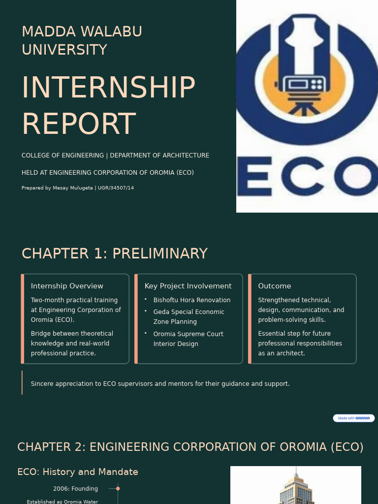 Madda Walabu University Internship Report | PDF | Engineering Design ...