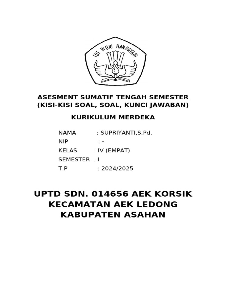 Sampul Naskah Ujian Tertulis | PDF
