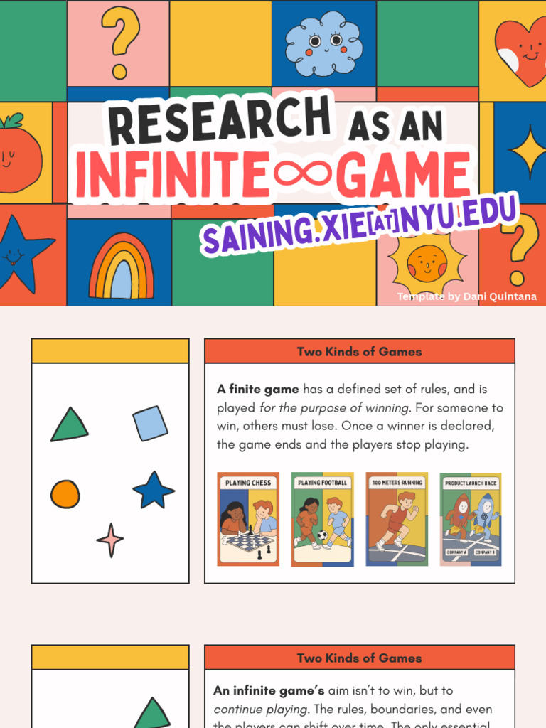 Research As An Infinite Game - CVPR | PDF | Knowledge | Cognition