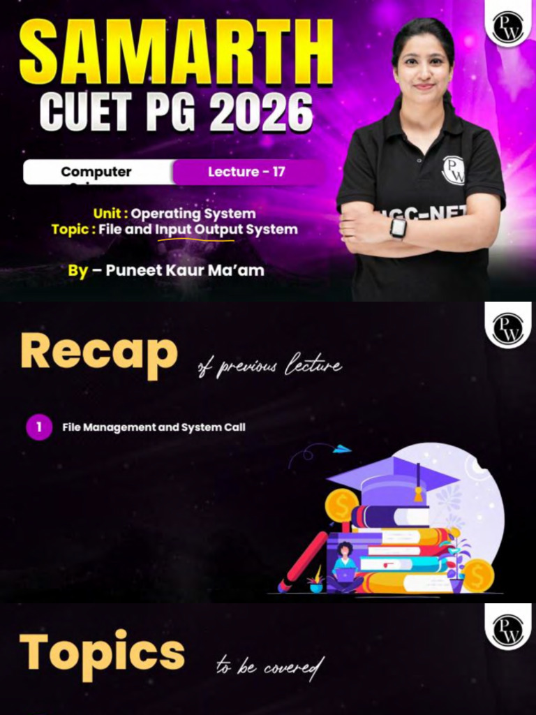 OS-17 File and Input and Output System | PDF