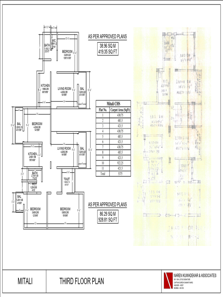 Andheri West Floor Plans and Dimensions | PDF