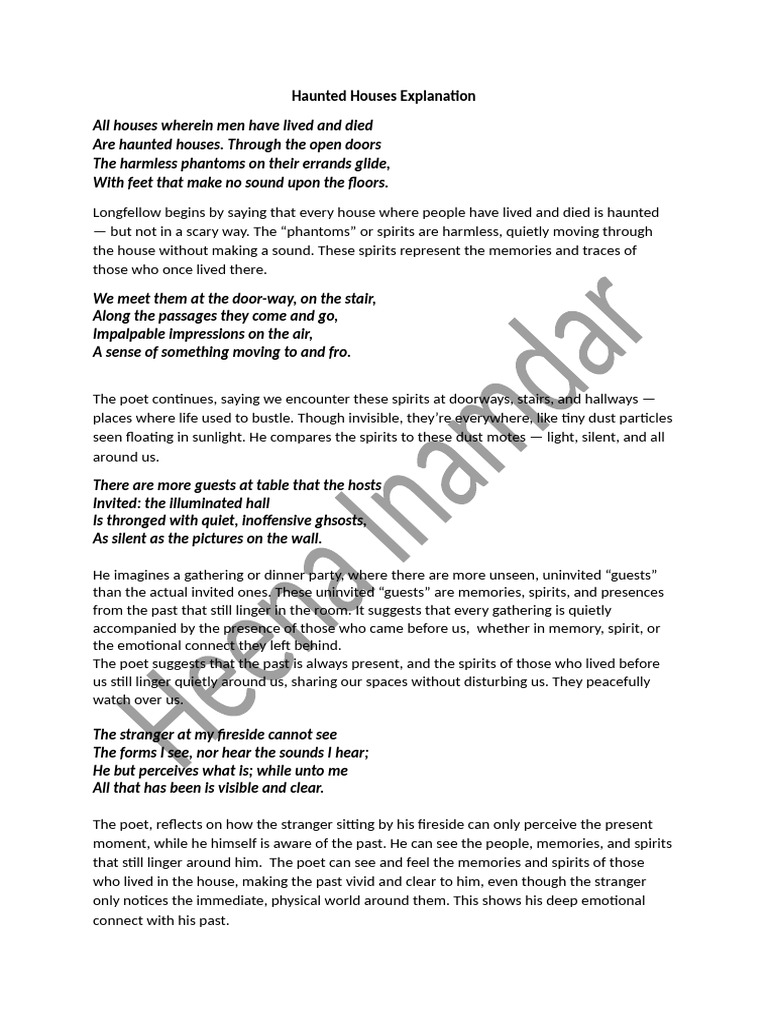 Understanding Haunted Houses | PDF | Virtue