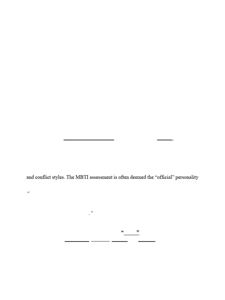 Mbti and Big Five Personality Tests | PDF | Extraversion And ...