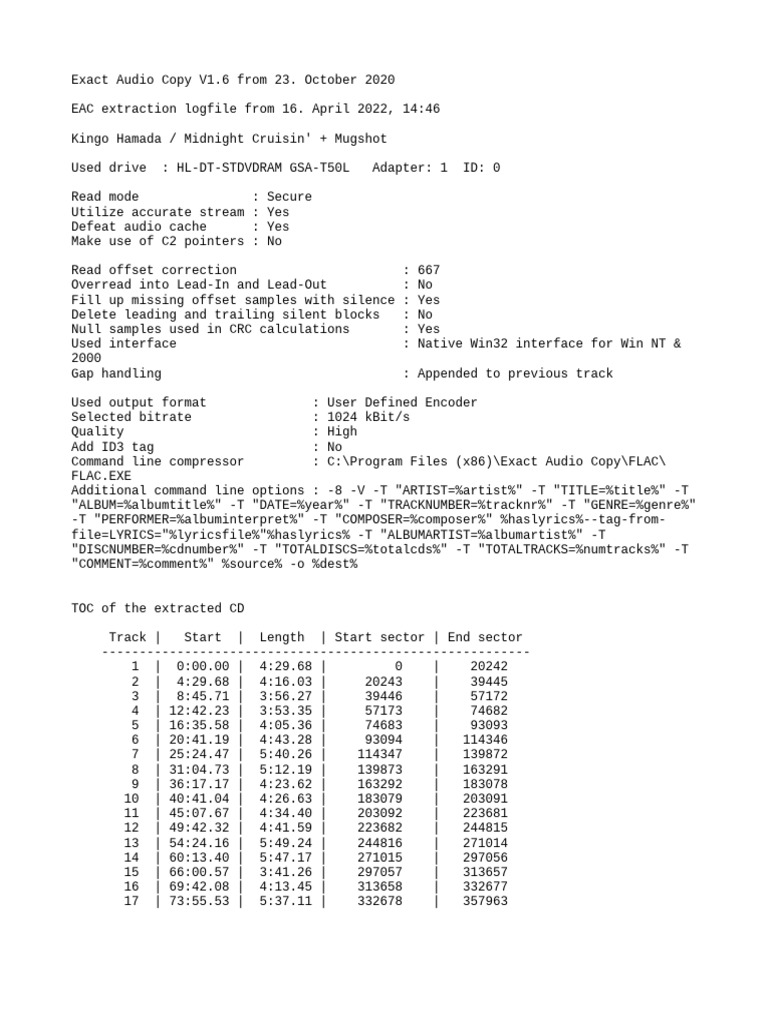 Kingo Hamada - Midnight Cruisin', Mugshot - Log | PDF | Computing ...
