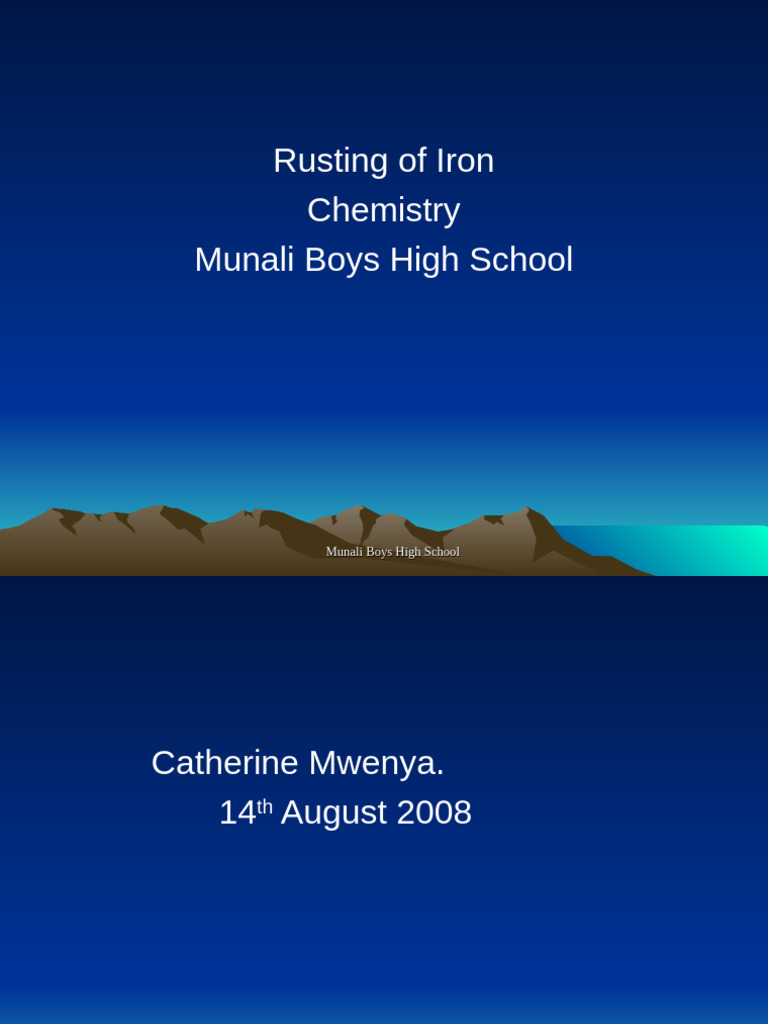 Preventing Iron Rusting: Key Methods | PDF
