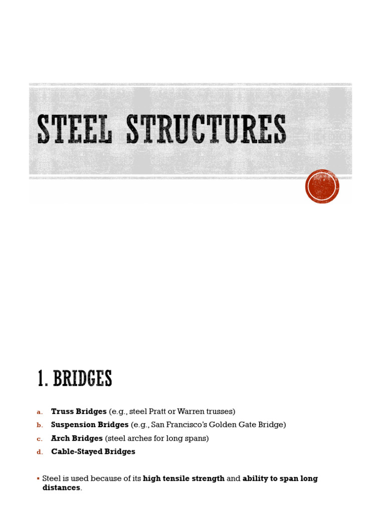 Types of Steel Structures and Uses | PDF