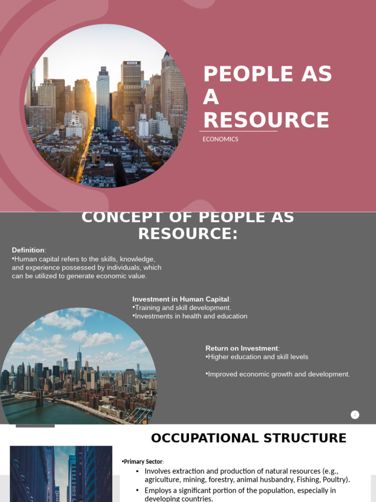 People As A Resource | PDF | Unemployment | Human Capital