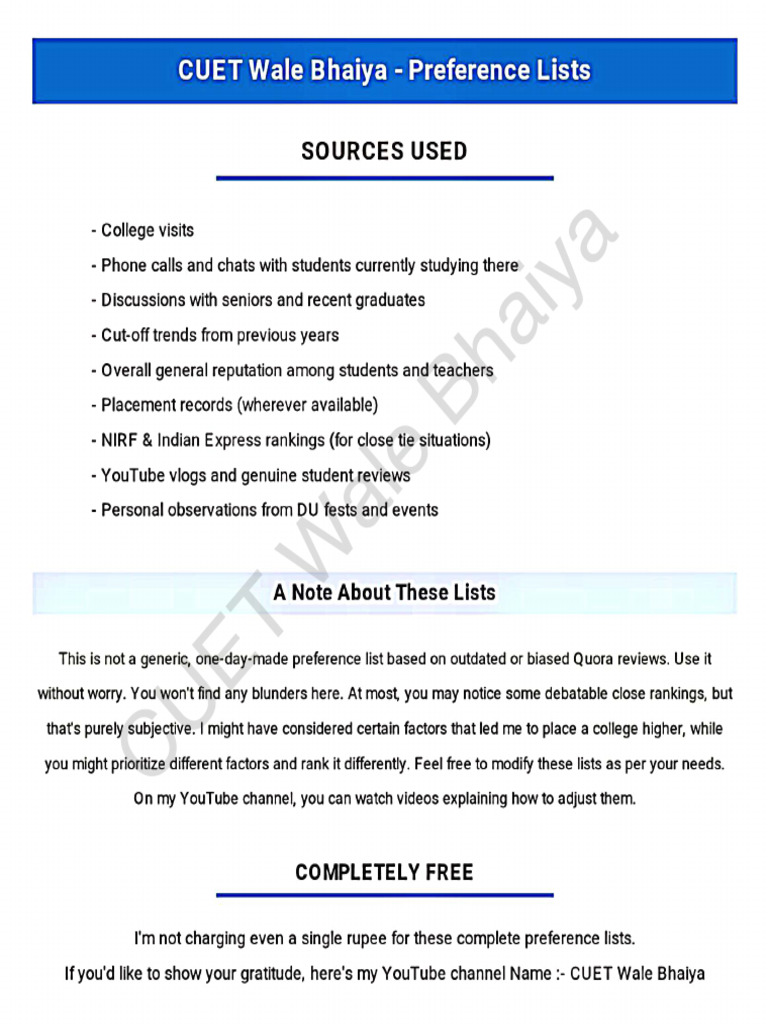 B Com Hons+Prog Bms Bba Bbe Beld Fine Arts | PDF