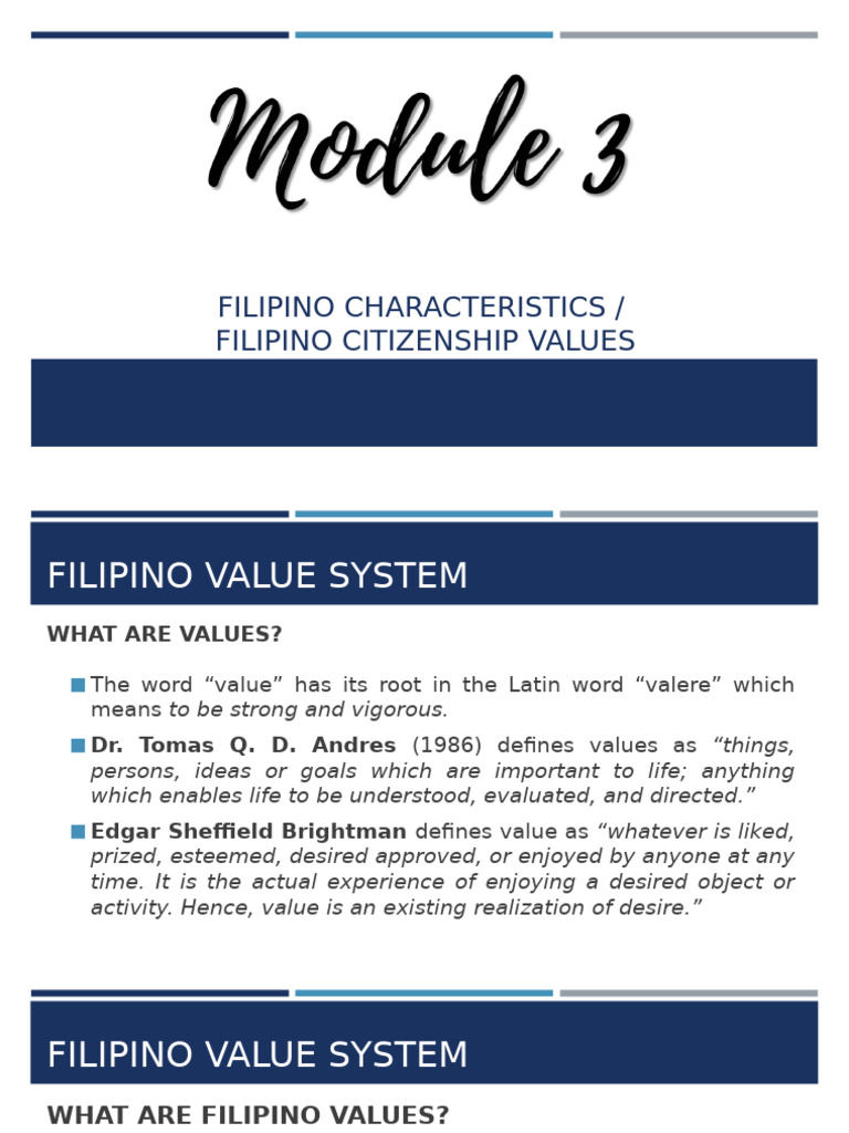 Filipino Values and Characteristics Explained | PDF | Self Esteem ...