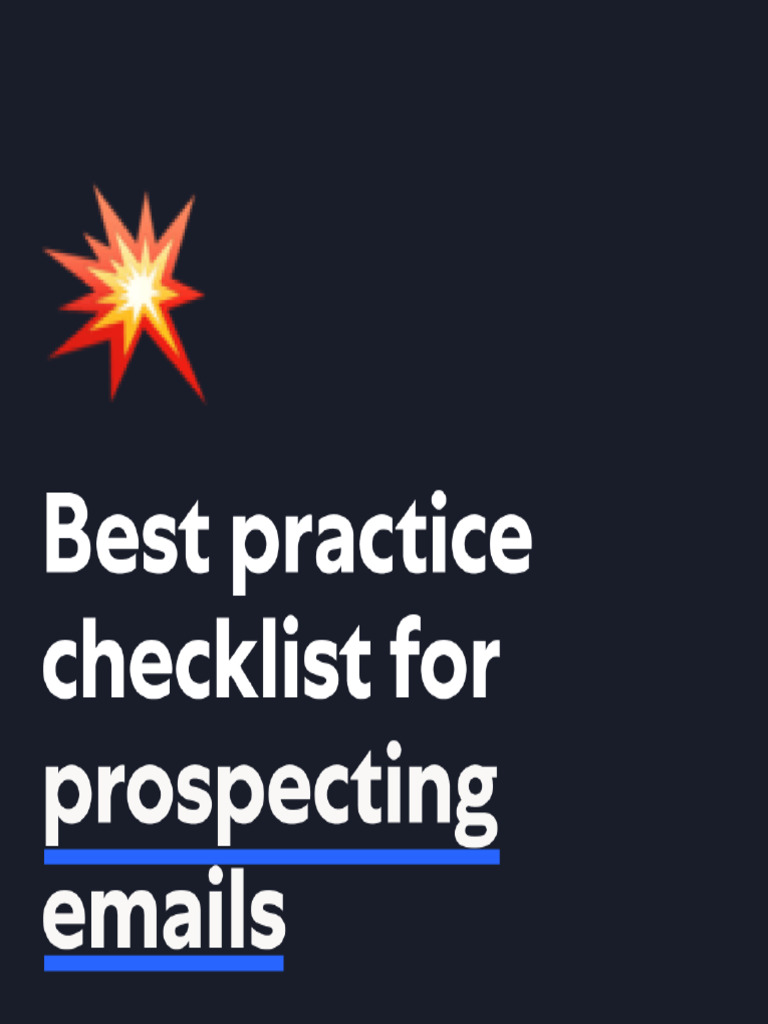 10 Best Practices For Prospecting Emails | PDF