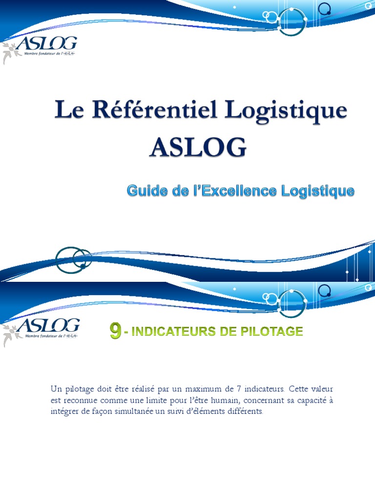 Referentiel - ASLOG Performance Maanaoui | PDF | Management de la ...
