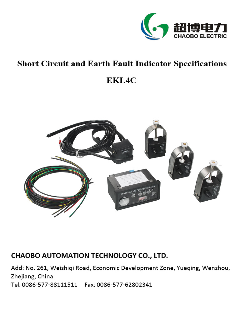 EKL4C Short Circuit Fault Indicator Specs | PDF | Power Supply ...