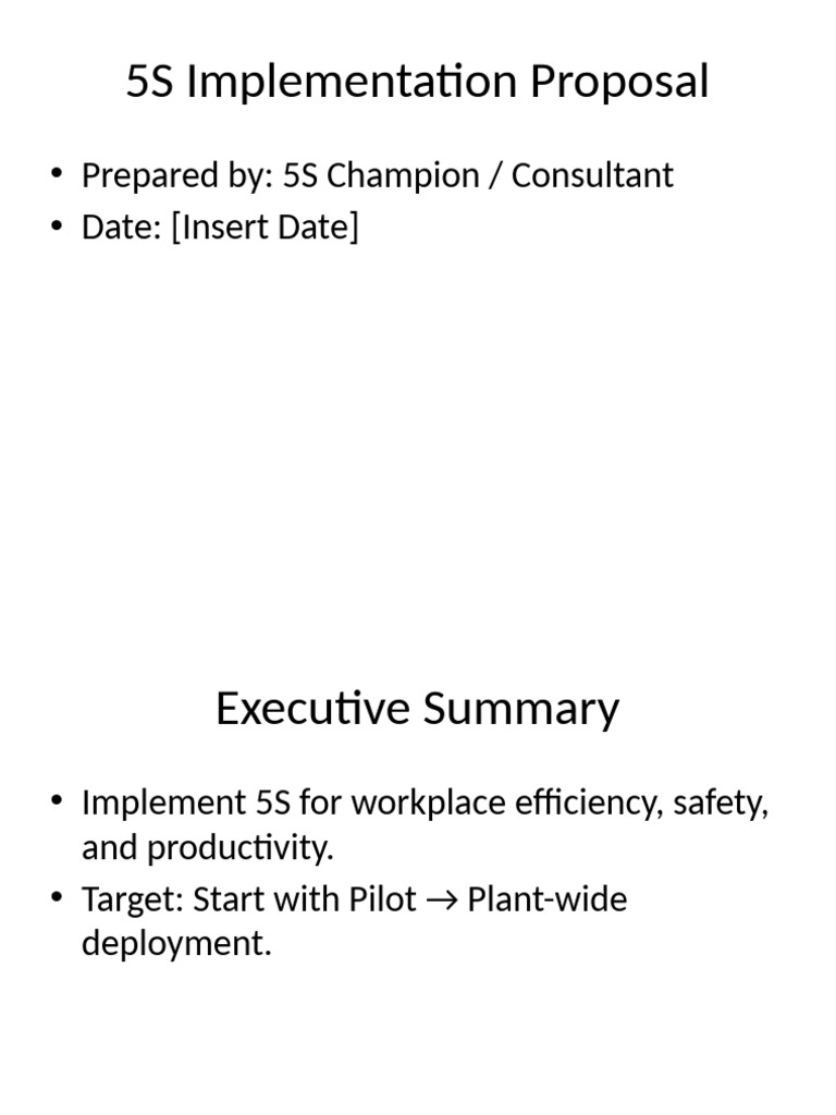 5S Implementation Presentation | PDF | Audit | Business