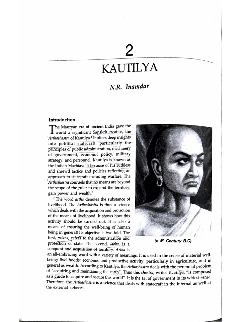Thinker - Kautilya (चाणक्य) | PDF