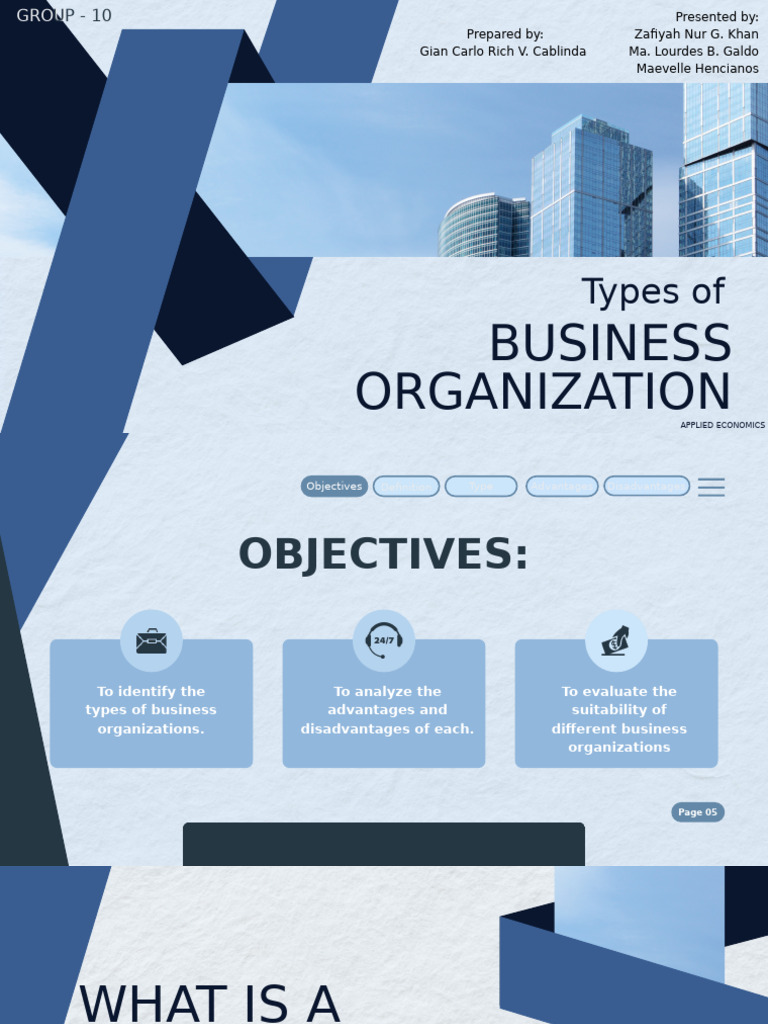 Types of Business Organization | PDF | Business | Corporations