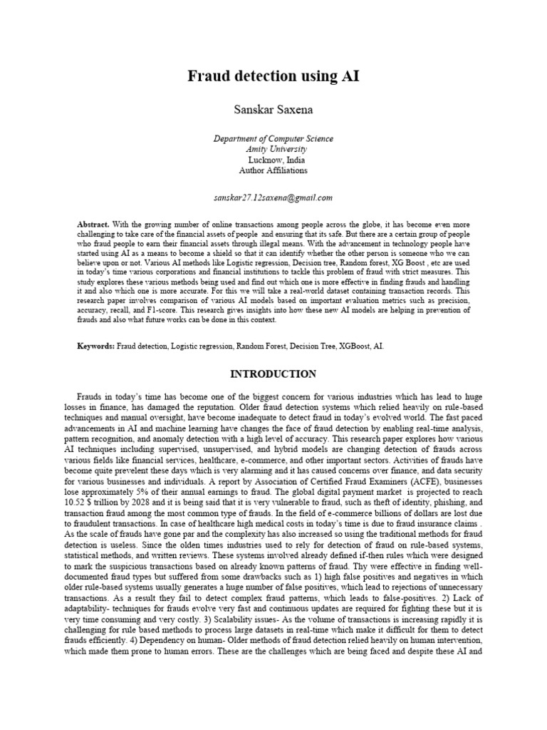 Research Paper 1 in AIP Format | PDF | Machine Learning | Artificial Intelligence